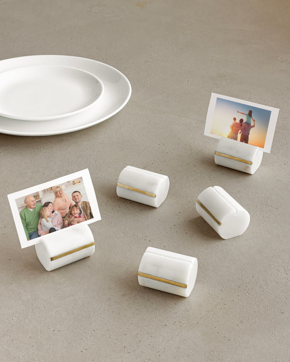 Marble Place Card Holder – Cylinder
